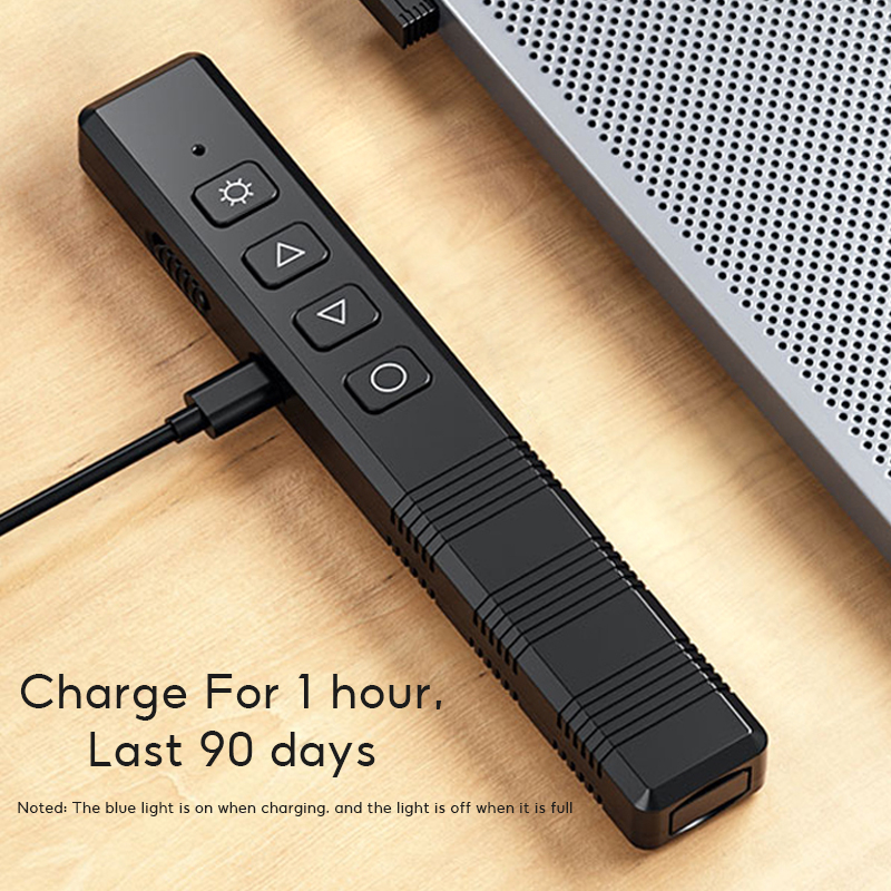 2.4GHz USB Charging Wireless PPT PowerPoint Presenter Page Up and Down ...