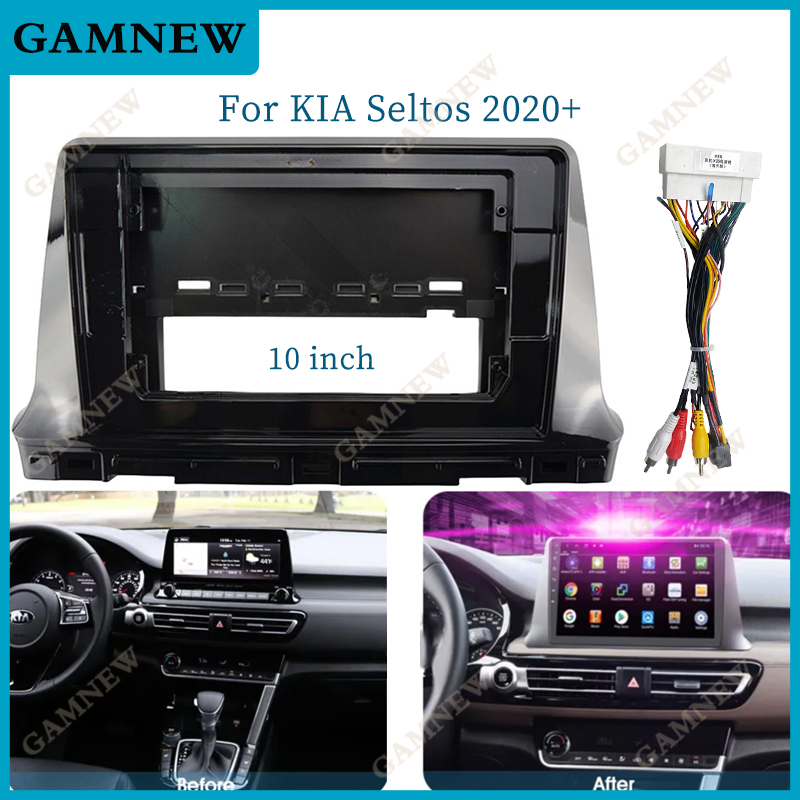 10 Inch Car Fascia Frame Adapter For Kia Seltos 2020+ Android Radio ...