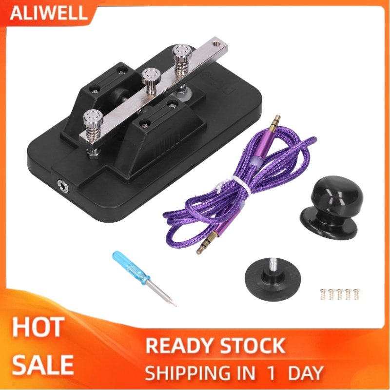 [Ready Stock] Aliwell MorseCode Key Telegraph Tapper Manual CW Practice Tool Trainer with Buzzer ...