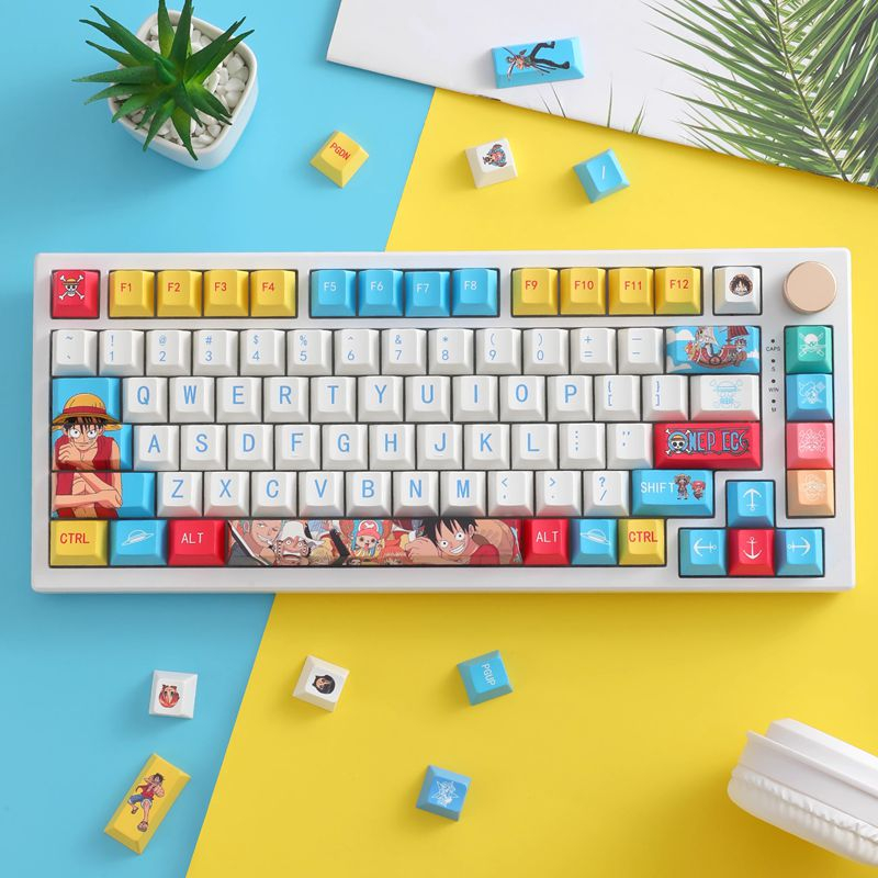 【Keycap Only】OnePiece Monkey D. Luffy Theme Keycap 126 Keys Cherry ...