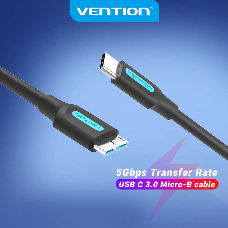 Vention Type C to Micro B Cable Fast Charge for Hard Drive HDD SDD ...