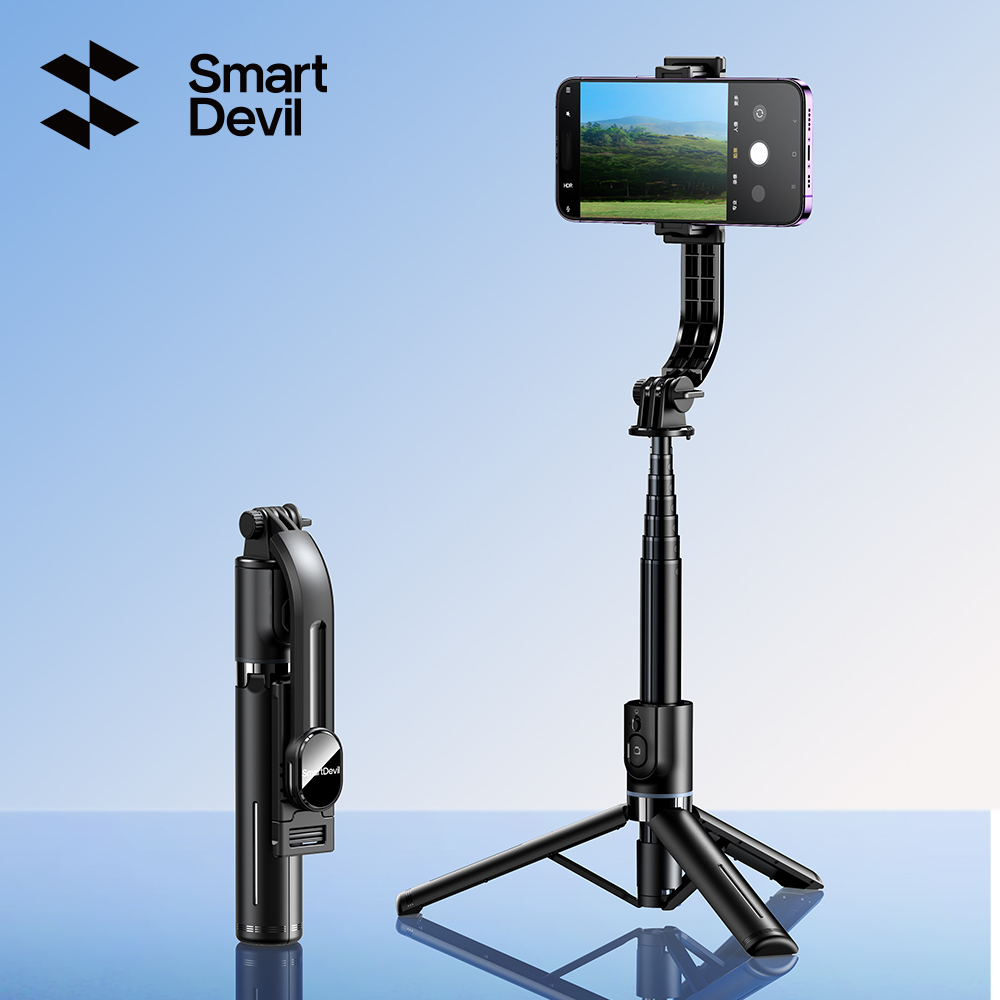SmartDevil 2023 New Portable Selfie Stick 360 Degree Rotating Bluetooth Photo Tripod | Shopee ...