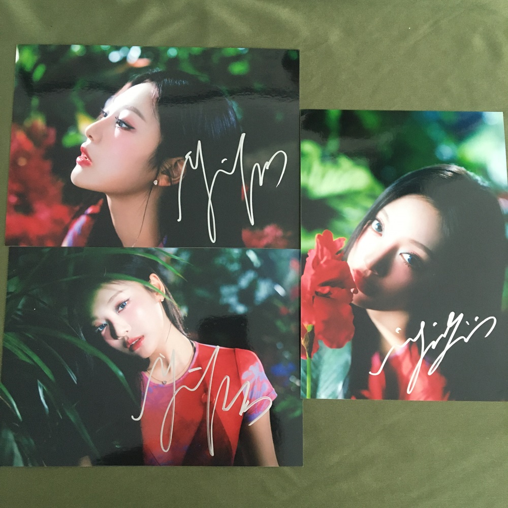 Signed aespa NINGNING Better Things autographed group photo 7 inches k ...