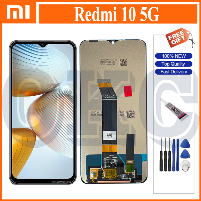 Original Redmi 10 5G LCD with Frame Display Touch Screen Digitizer Full Set Assembly Redmi Note ...
