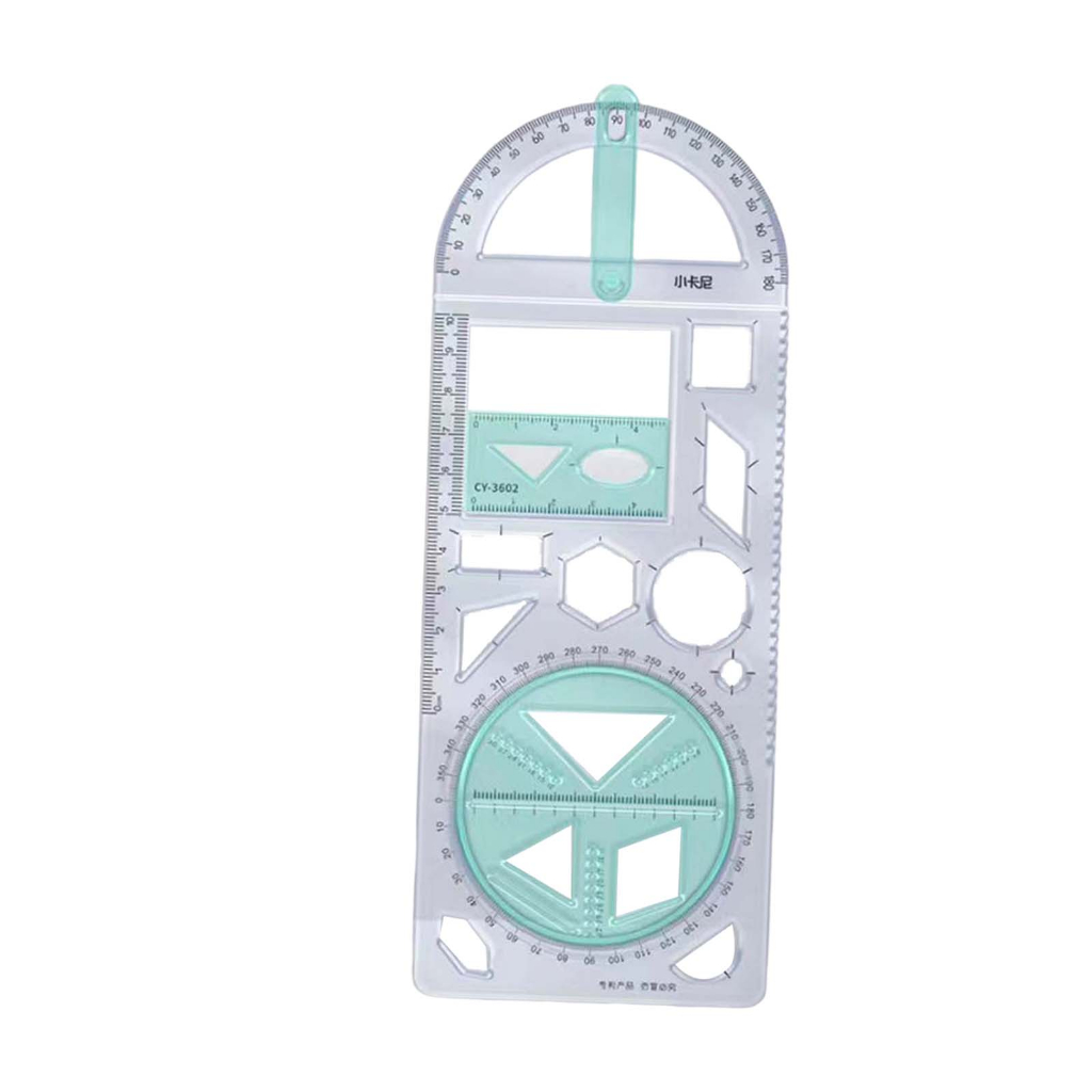 [Bon] Multifunctional Geometric Ruler Drawing Rulers for Office ...