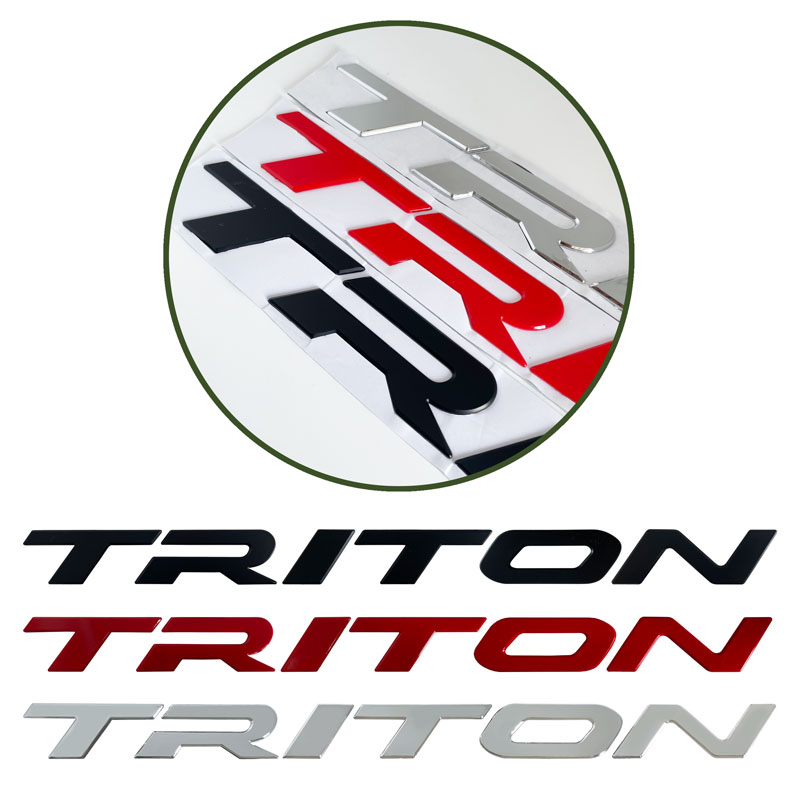 TRITON Front Hood Decorative 3D Emblem Badge Logo Decal Nameplate ...