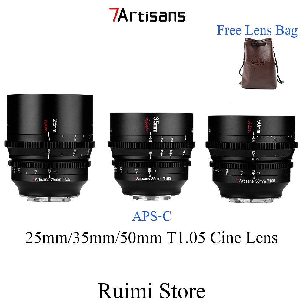 7Artisans 25mm T1.05 / 35mm T1.05 / 50mm T1.05 APS-C Vision Cinema Lens ... 7Artisans 25mm T1.05 / 35mm T1.05 / 50mm T1.05 APS-C Vision Cinema Lens ...