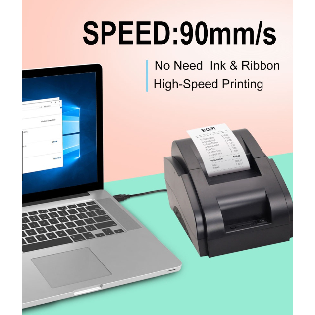 58mm Table Top Drawer Thermal Receipt Printer Wireless Network Pos ...