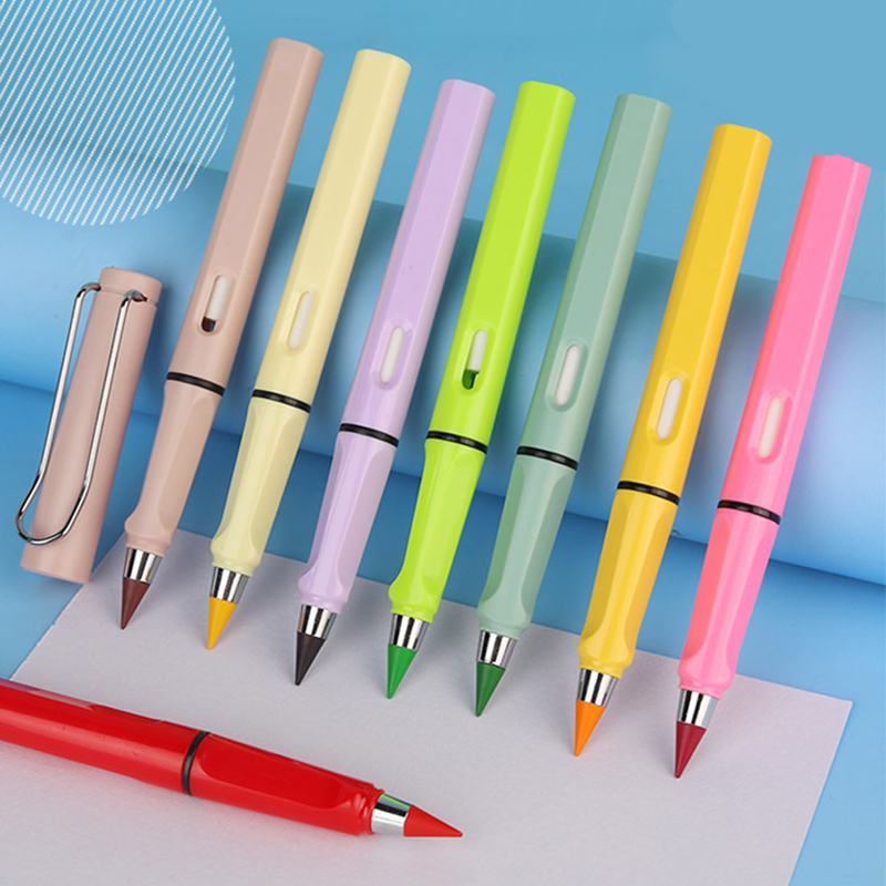 New Infinite Colored Pencil With Eraser Infantil Pen | Shopee Philippines