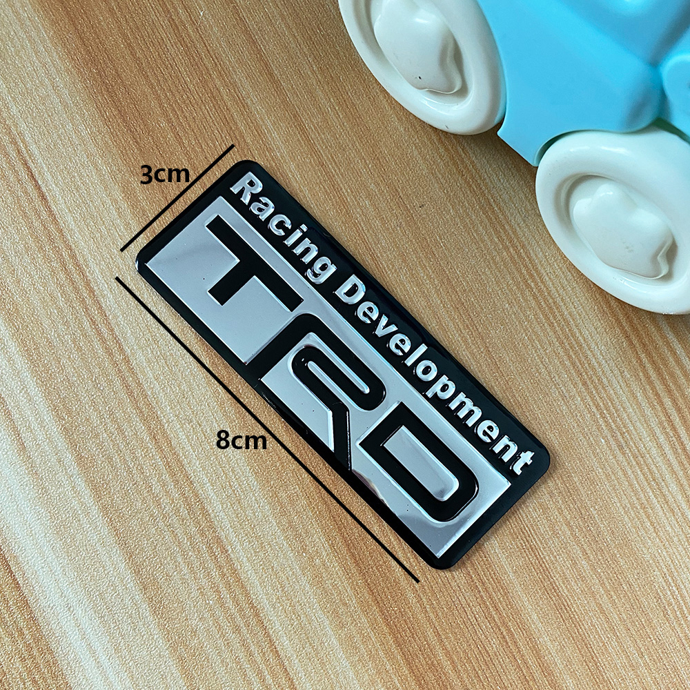 *READY STOCK*3D Car Sticker Metal Front & Rear Sign TRD SPORTS Logo ...