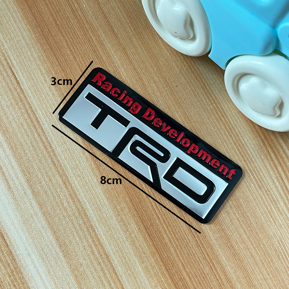 *READY STOCK*3D Car Sticker Metal Front & Rear Sign TRD SPORTS Logo ...