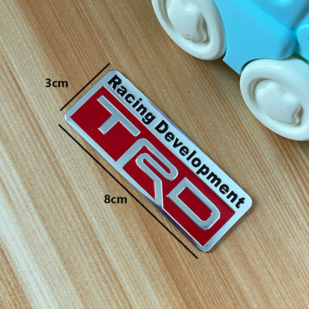 *READY STOCK*3D Car Sticker Metal Front & Rear Sign TRD SPORTS Logo ...