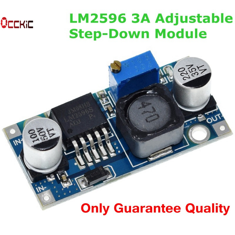 Occkic 5Pcs LM2596 DC-DC Step-down Power Supply Module 3A Adjustable Step-down Module LM2596S ...