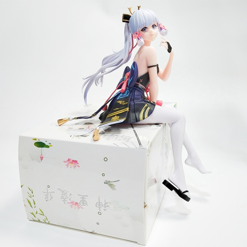 20cm miHoYo Genshin Impact Figure Kamisato Ayaka Teyvat Inazuma PVC ...