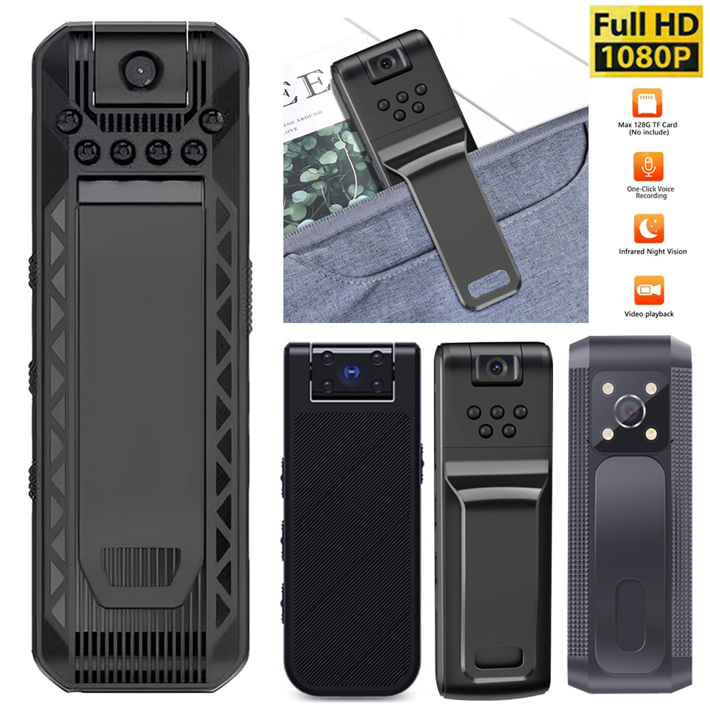 Video Body Camera with Audio Recording Mini Clip Camcorder HD 1080P ...