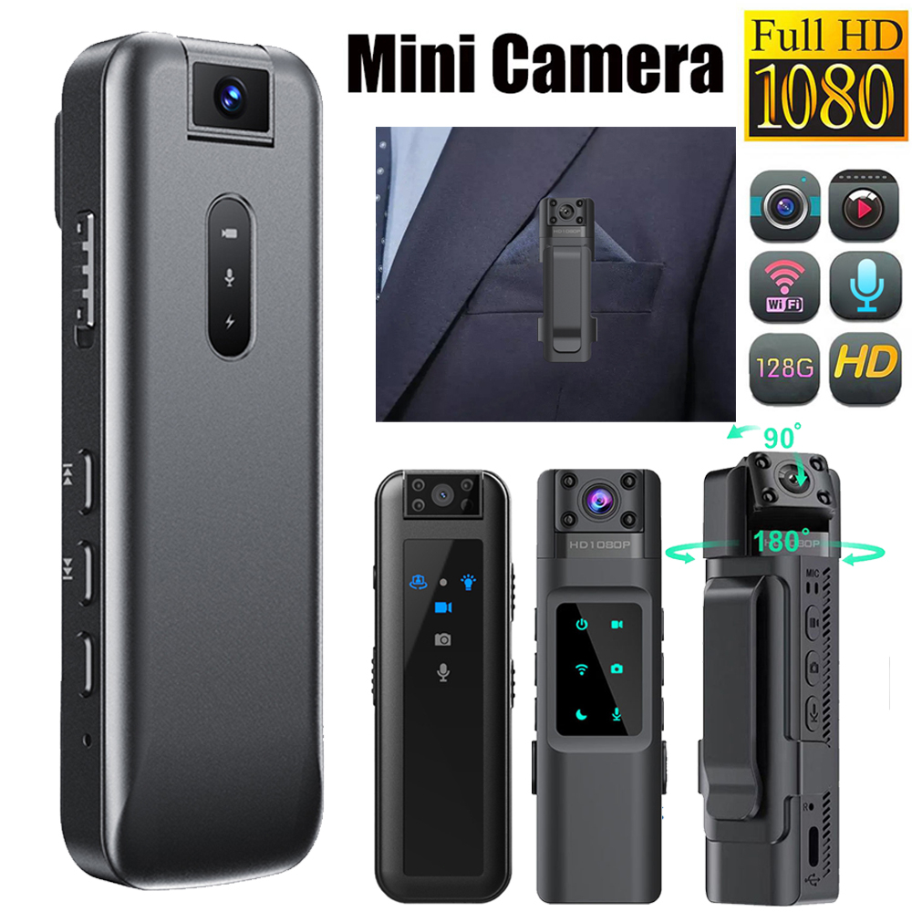 Mini Police Body Camera 180 Mins 1080p Hd Video Recording Ir Night ...