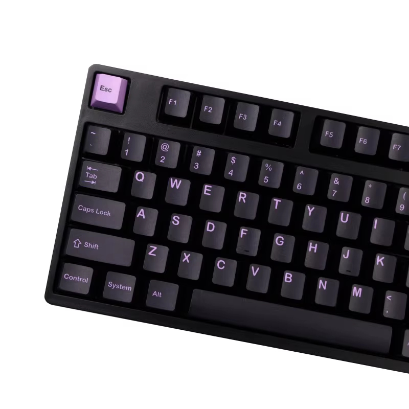 GMK Lilacon Keycaps, 140 Keys PBT Keycaps Cherry Profile DYE-SUB ...