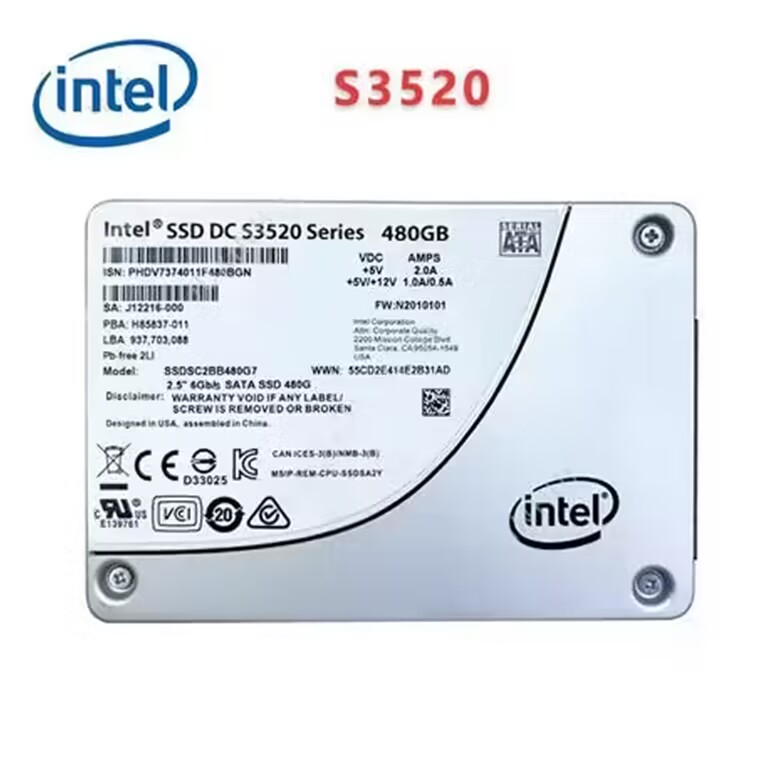 INTEL DC S3520 480GB SATA3 Enterprise Solid State Drive | Shopee ...
