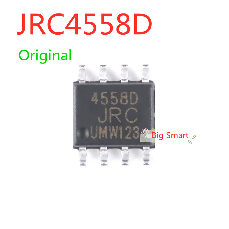 10pcs 50pcs JRC4558D Original SOP8 NJM4558D NJM4558 4558D JRC4558 SMD SOP-8 4558 Dual IC ...