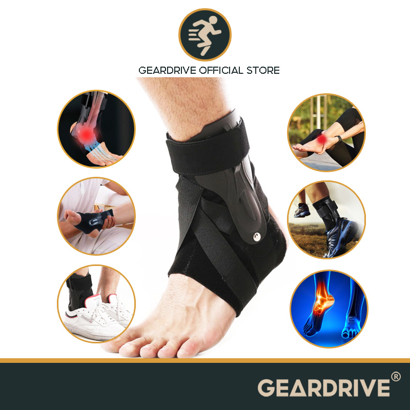 GEARDRIVE 1Pcs Ankle Support Brace for Rehabilitation Fixed Ankle/Foot ...