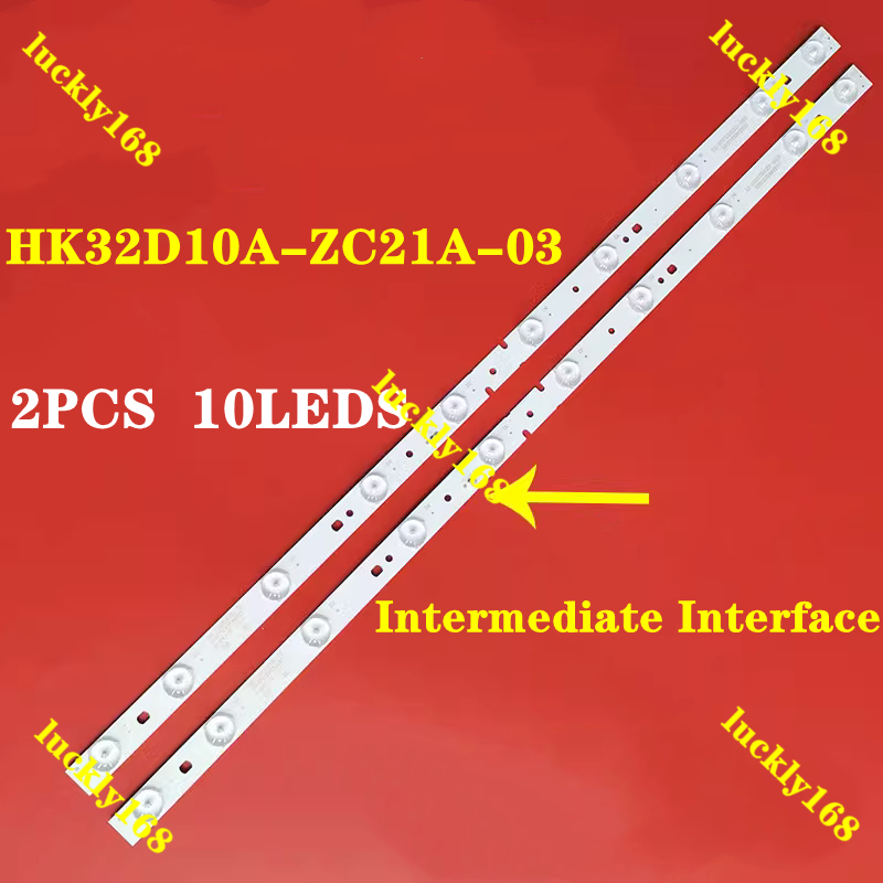 2PCS 10 Lamp 625mm LED Backlight Strip For LE32F6500 HKC H32DB3100T Strip HK32D10A-ZC21A-03 3BL ...