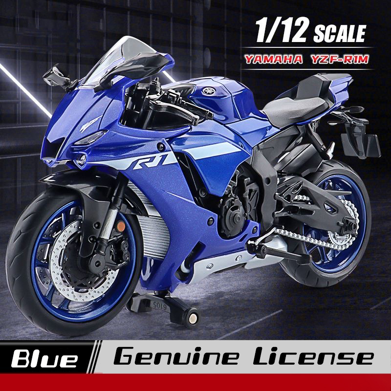 1:12 Scale Yamaha YZF R1M Alloy Motorcycle Model Diecast Car Sound ...