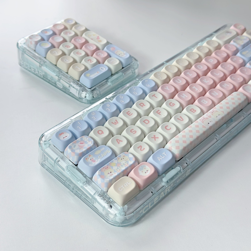 Biu Meow Keycap MOA Height PBT Material Five Sided Thermal Sublimation ...