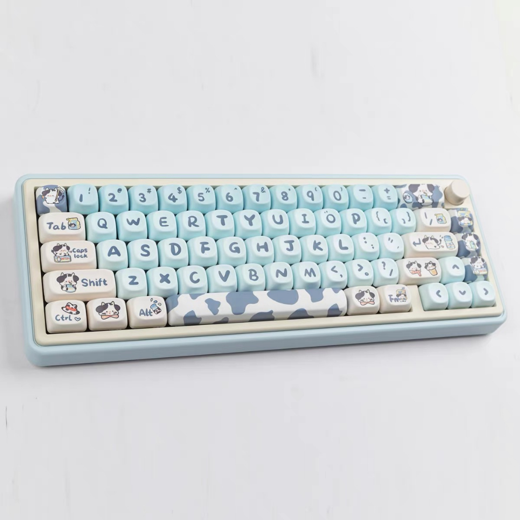 Gradual Cow Keycap MOA Height PBT Material Thermal Sublimation ...