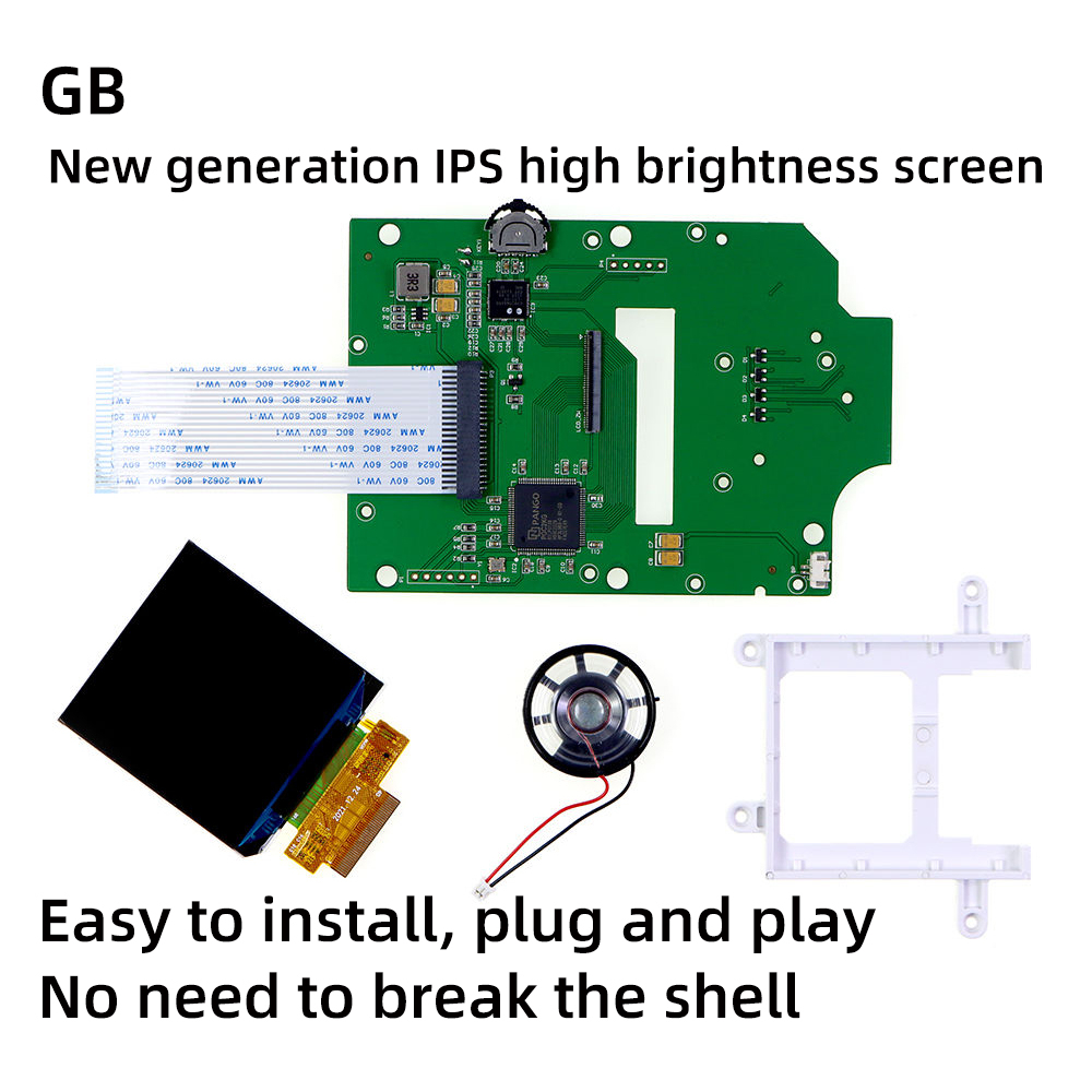 Gb Brightening Screen Fifth Generation Highlight IPS Display Kit gb5.0 ...
