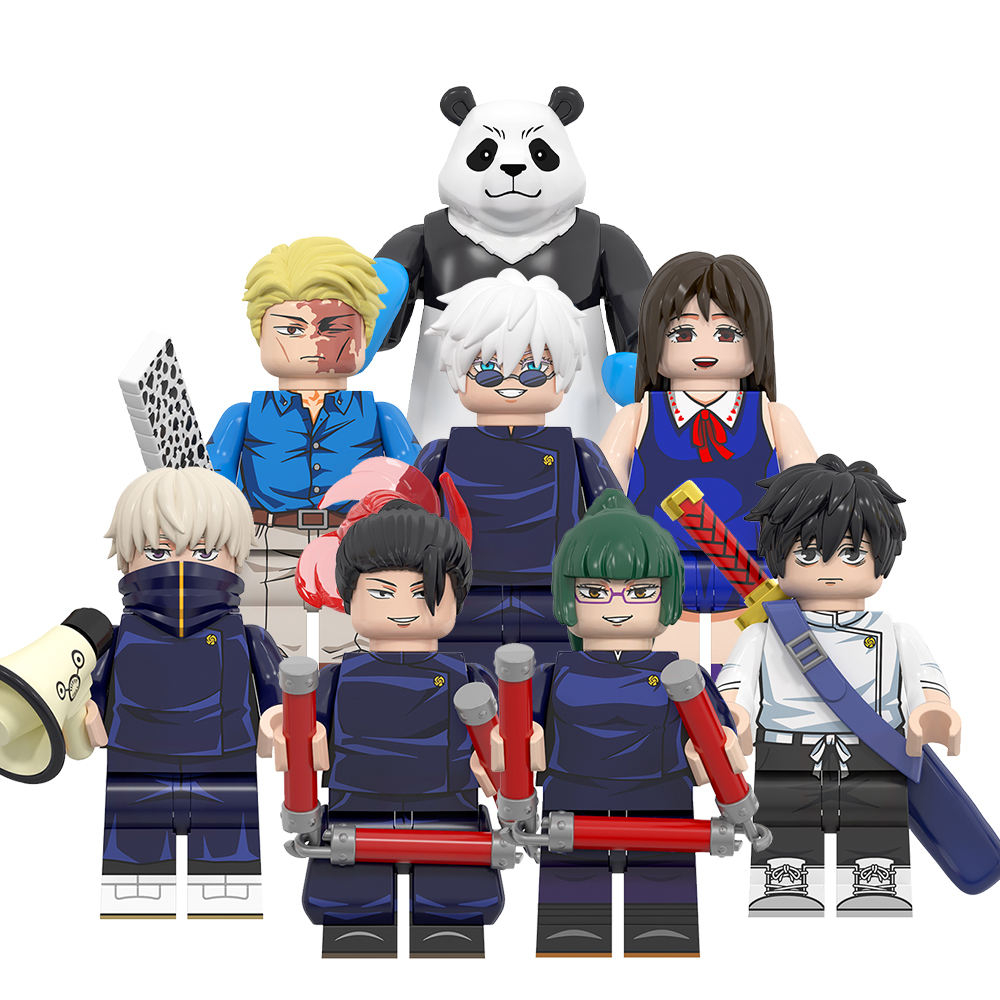 Block Toys Jujutsu Kaisen Anime Gojo Satoru Panda Figures WM6140 ...