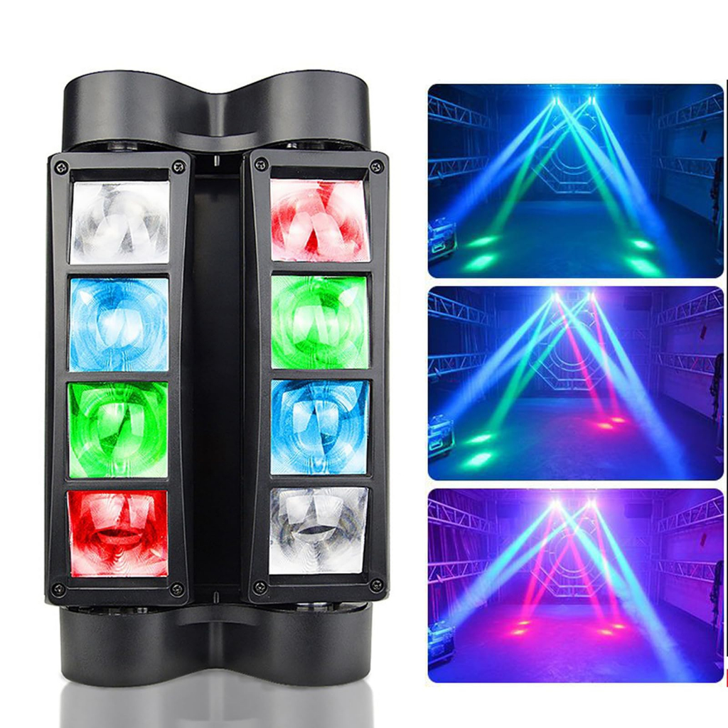 Disco Laser Light 4 in 1 LED Mobile Headlight,8 x 3w RGBW DJ stage ...
