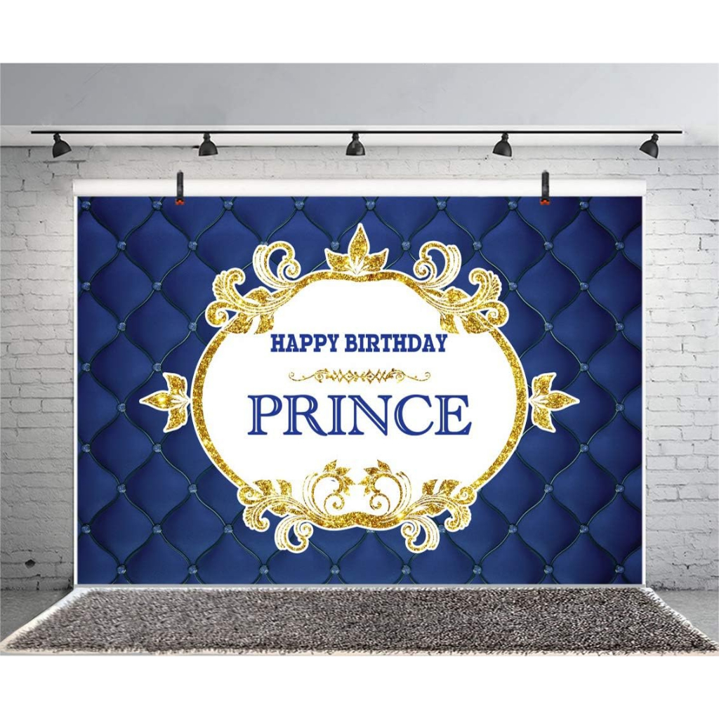 5x3ft Prince Birthday Photography Backdrop Happy Birthday Party ...