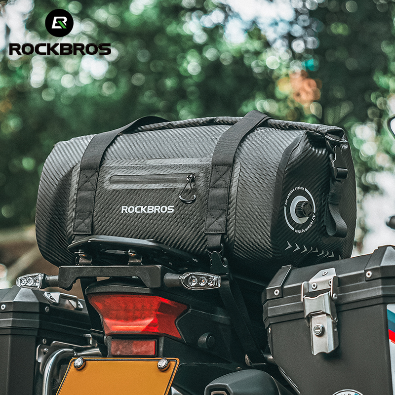 ROCKBROS Motorcycle 20-60L Waterproof Saddle Bag Backpack Motorcycle ...