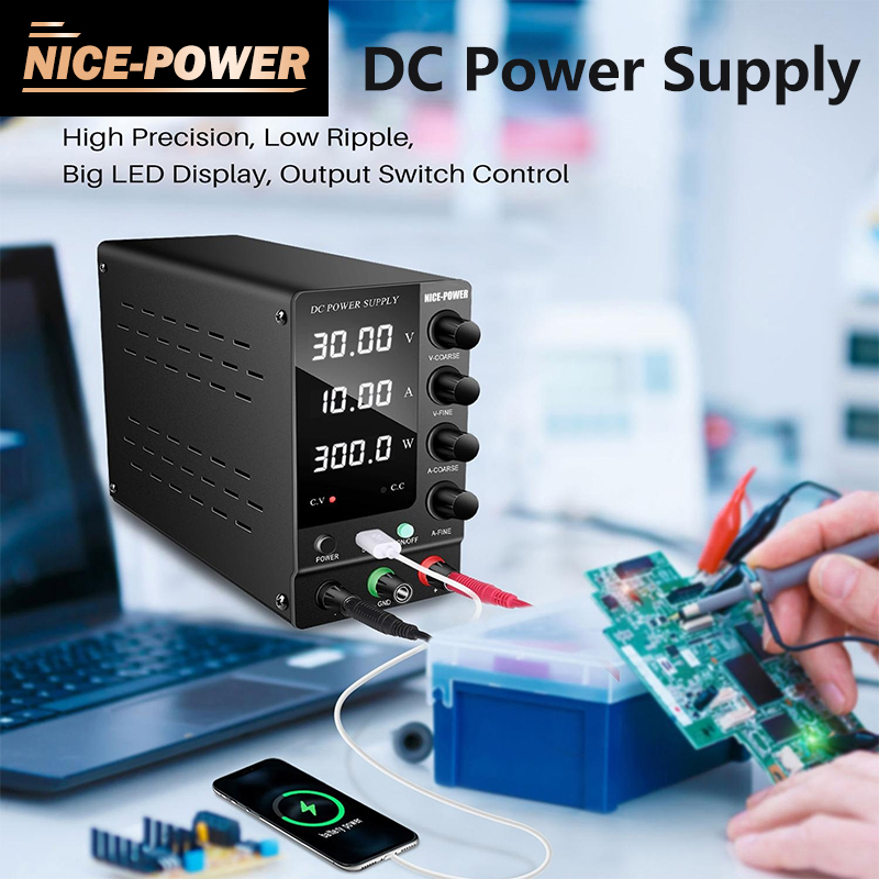 Nice-power DC Power Supply 30V 60V 120V 3A 5A 10A SPS-C3010 adjustable ...