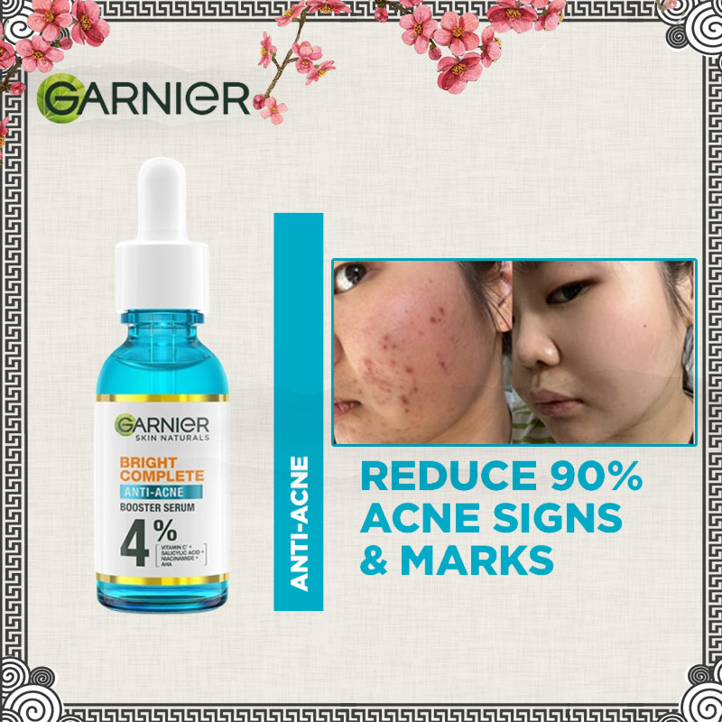 Garnier Bright Complete Anti Acne Serum 30ml Niacinamide Salicylic