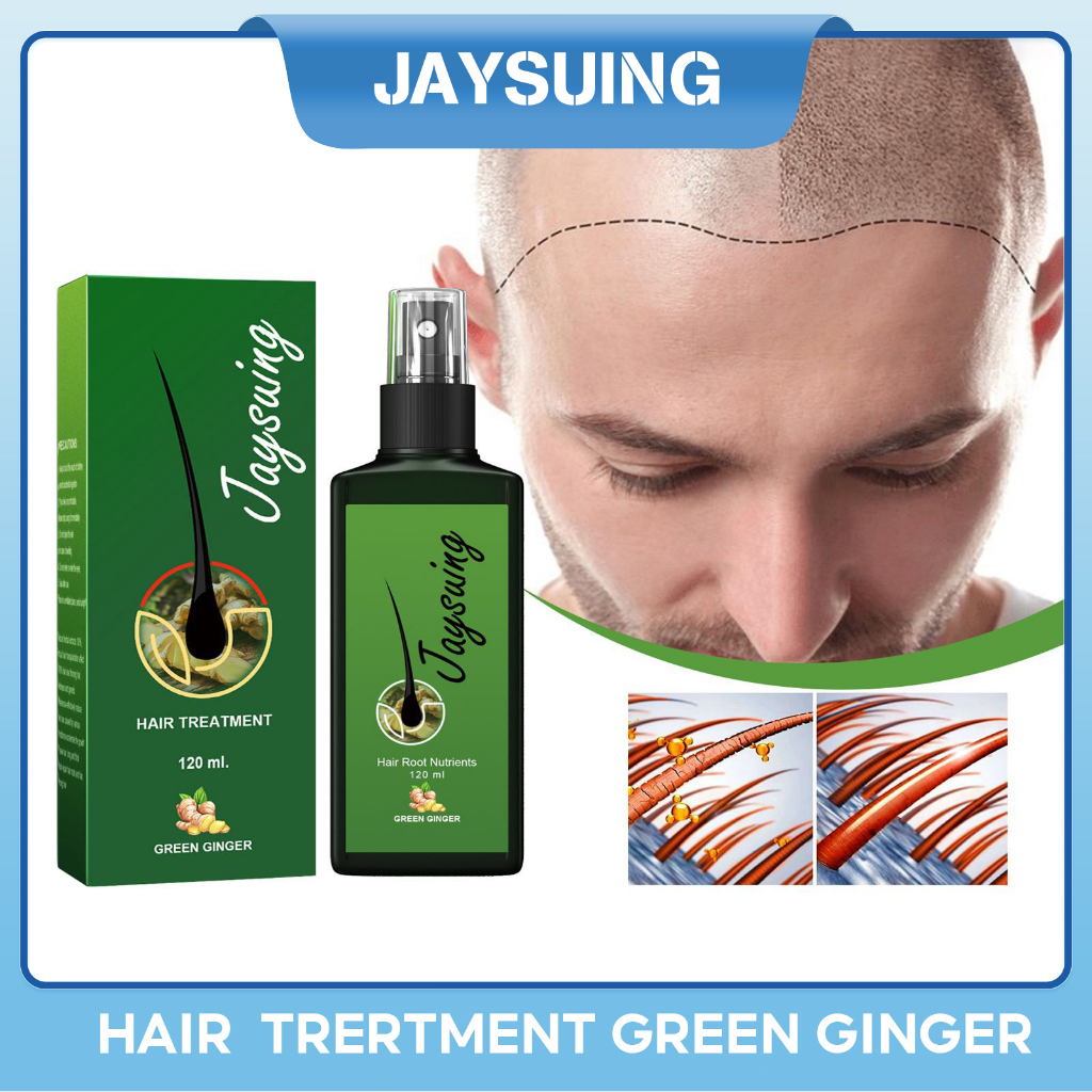 Jaysuing Ginger Hair Growth Spray Hair Growth Serum Anti Hair Loss