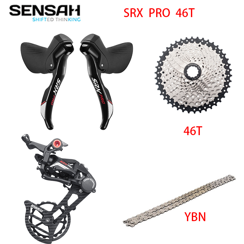 SENSAH carbon fibre SRX PRO 1x11 Speed, 11s Road Groupset, R/L Shifter ...