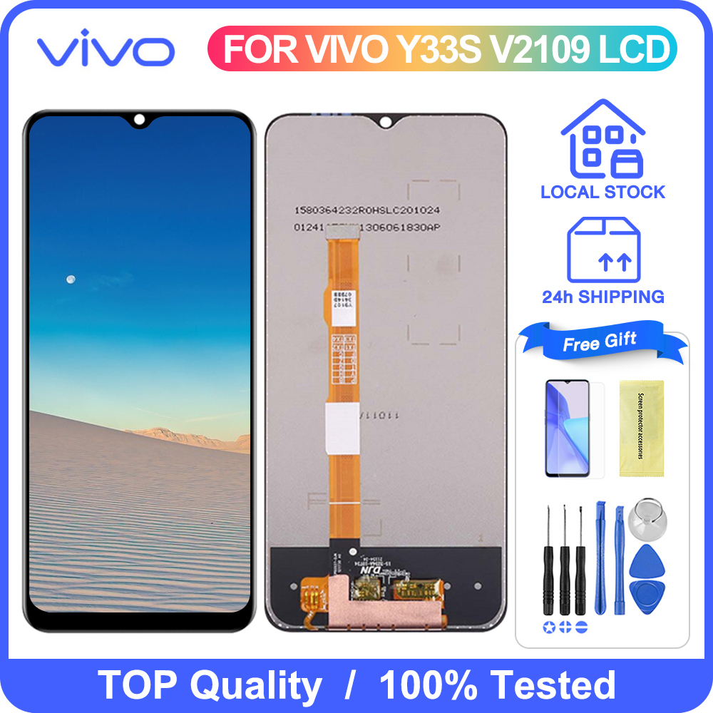 LCD For VIVO Y33S / Y33T (V2146) /Y74S/ Y76 (5G) / Y76S / Y21T (V2135) /T1X (V2143) LCD Display ...