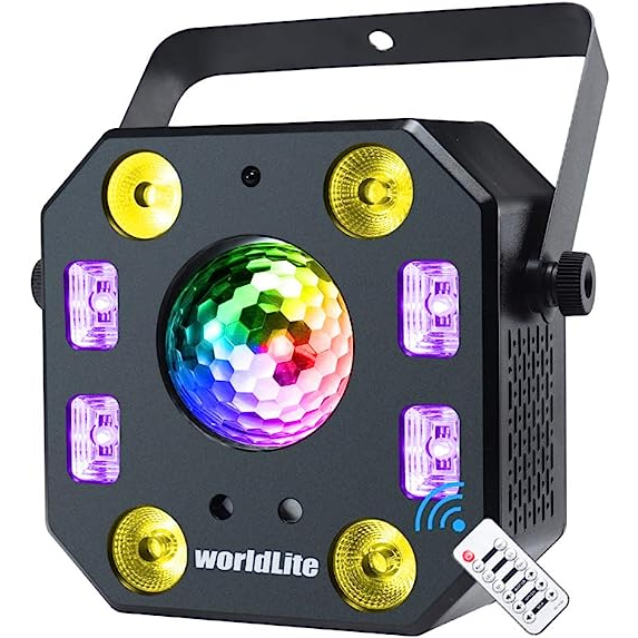 Remote lampu Control Unlimited Rotate Led Crystal Magic Ball RGBW 4 IN ...