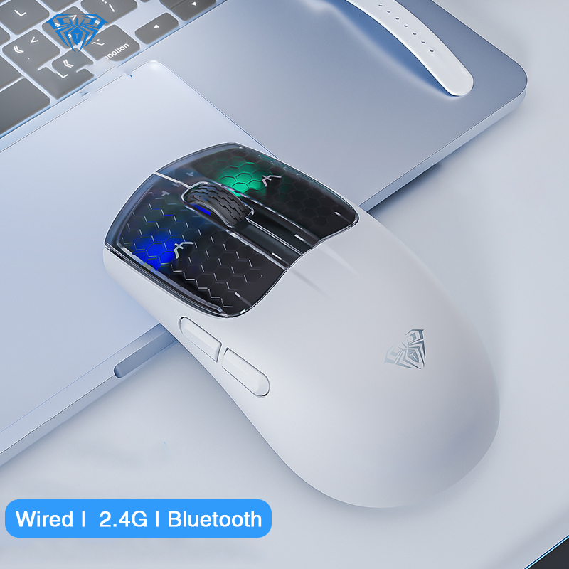 AULA SC560 Wireless Mouse E-sports Mouse Three-mode Connection Wired/2 ...