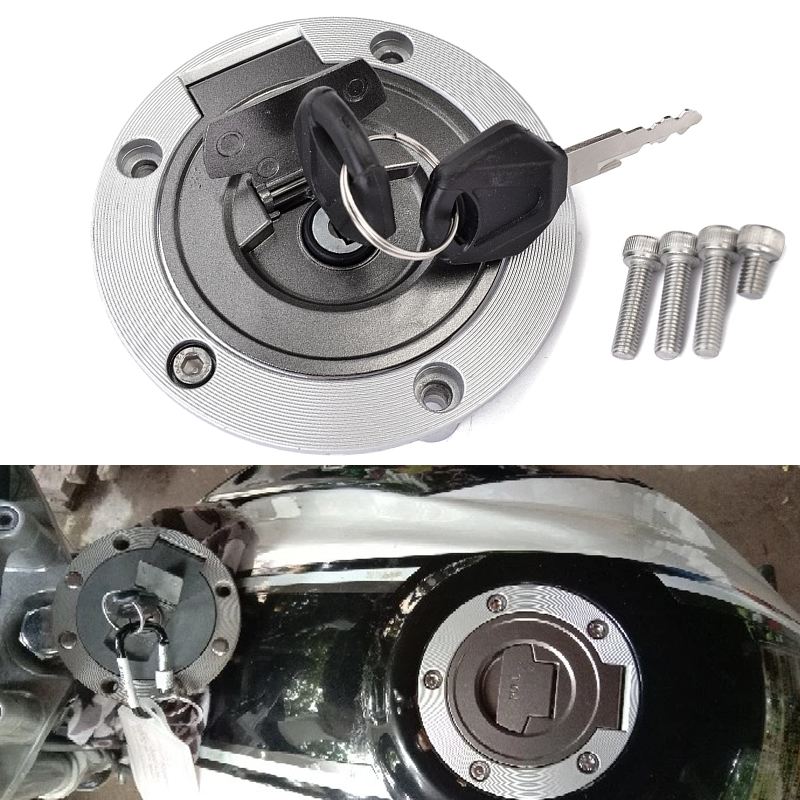 Fuel Gas Tank Cap Cover with Key For Yamaha FZ8 FZ8N FZ8S FZ6 FZ6R FZ6N ...