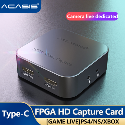 ACASIS Game Capture Card HDMI HD Video Capture Card 4K 30P In/Out 1080P ...