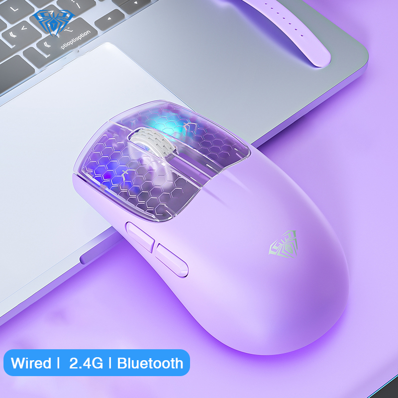 AULA SC560 Wireless Mouse E-sports Mouse Three-mode Connection Wired/2 ...
