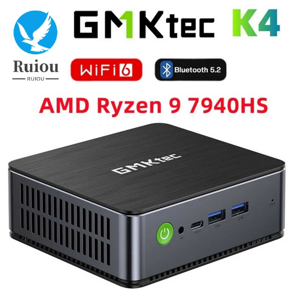 GMKtec K4 AMD Ryzen 9 7940HS Mini Pc DDR5 16GB 512GB 32GB 1TB NVME ...