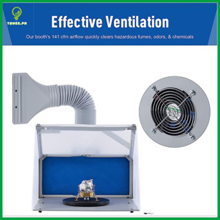 ZC HS-E420DCLK Mini Spray Room Spray Booth With LED Light And Fan Model ...