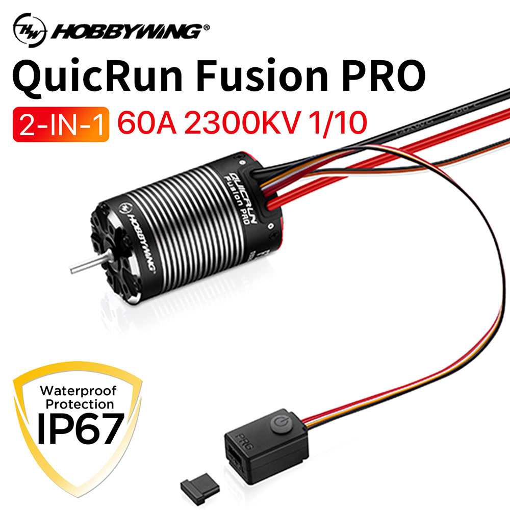 HobbyWing QuicRun Fusion Pro 540 2300KV Brushless Sensory Motor Built ...