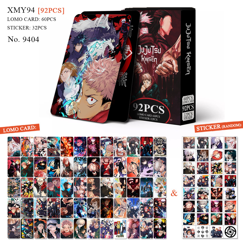 Anime Jujutsu Kaisen Photocard Double Sided Lomo Card 92pcs / Box ...