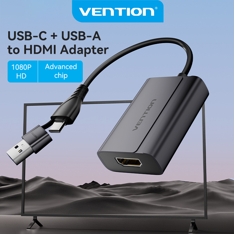 Vention Adapter Usb-C To Hdmi 1080P@60Hz Converter USB A to HDMI ...