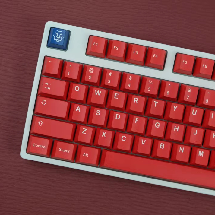 GMK Red devil Keycaps, 140 Keys PBT Keycaps Cherry Profile DYE-SUB ...