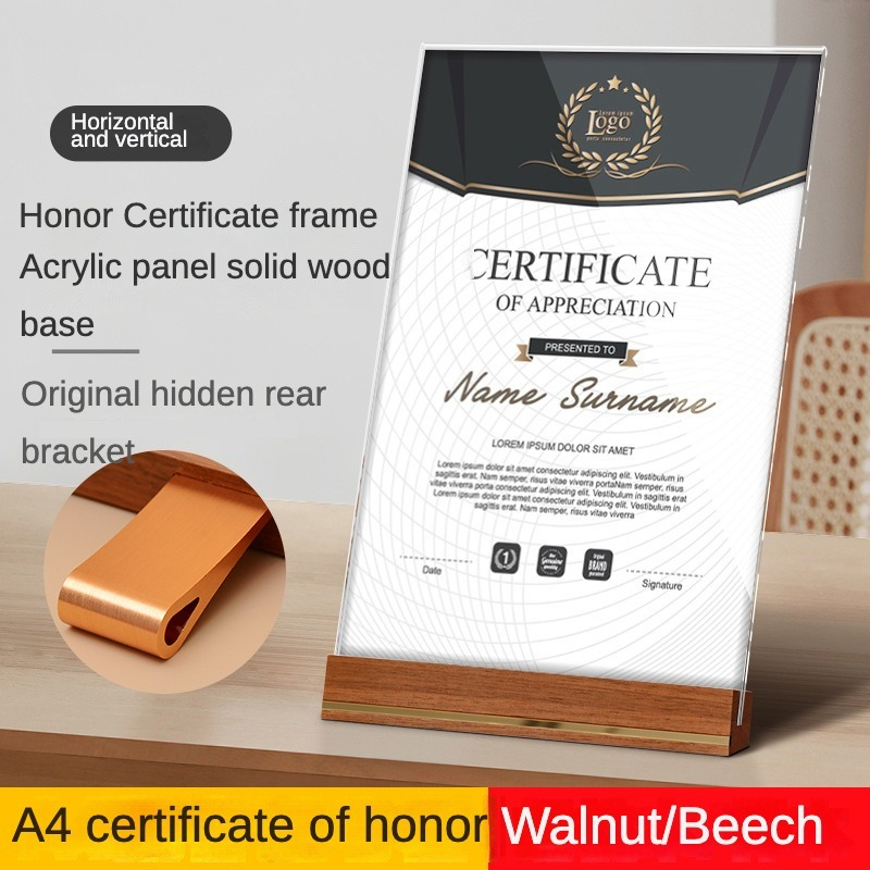 Shop Display Card Solid Wood Table Stand Billboard Bar Ordering ...